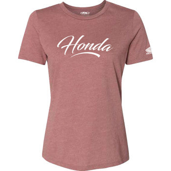 HONDA SCRIPT TEE – Pink Line Moto